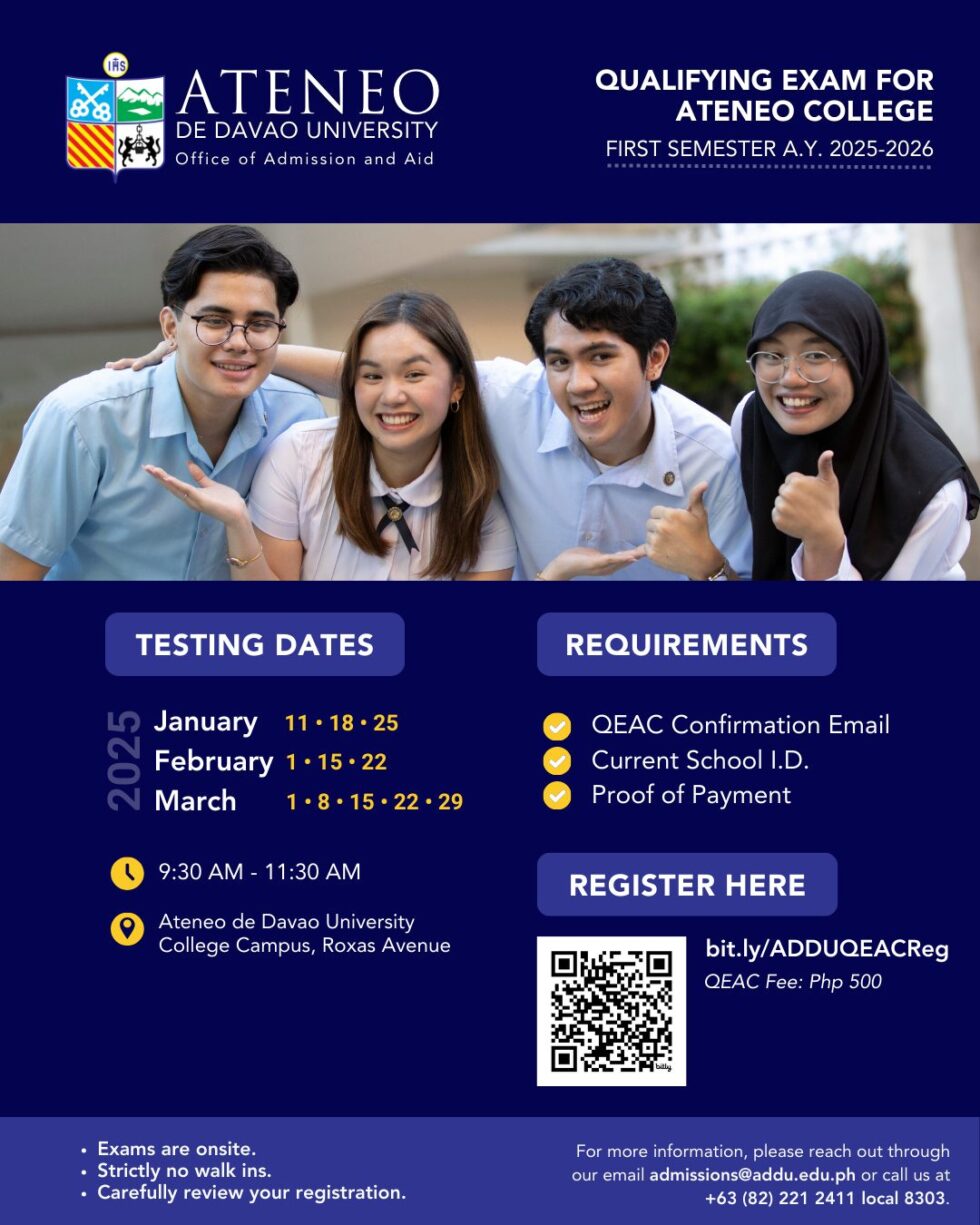 Enroll Now | Ateneo Internationalization for Mindanao Office